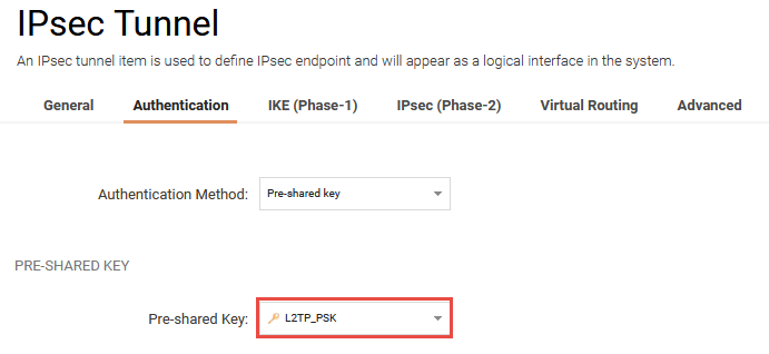 Configuring L2TP/IPsec Server using PSK | Clavister Knowledge Base